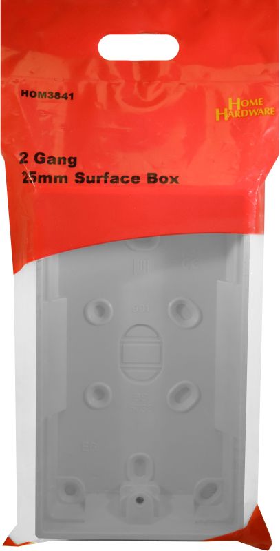 2 Gang 25mm Surface Box - Timbermills