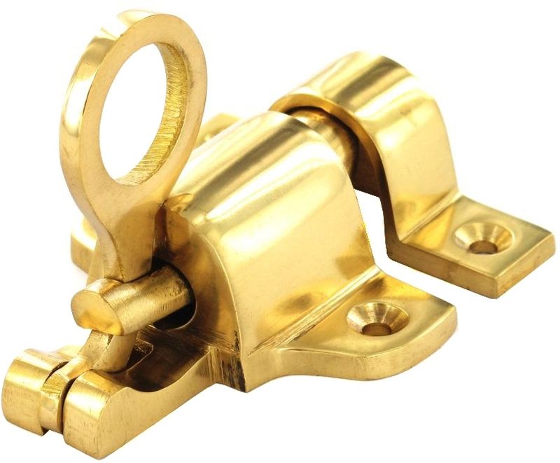 Securit Fanlight Catch Brass - Timbermills