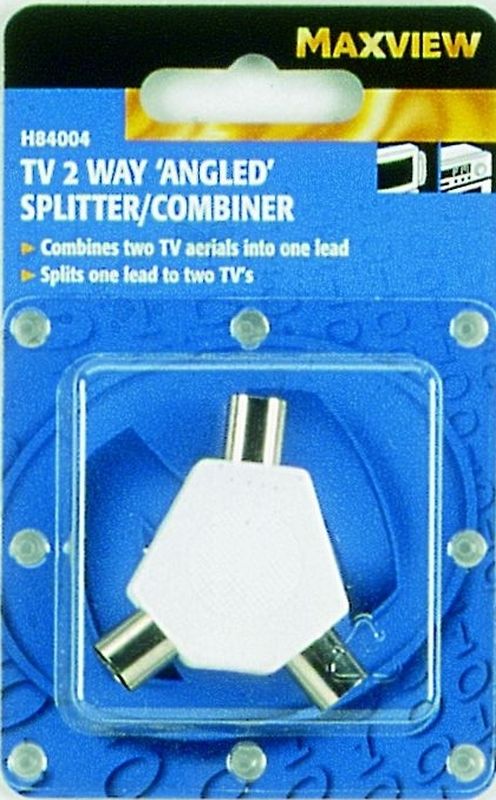 TV 2 Way Angled Splitter - Timbermills