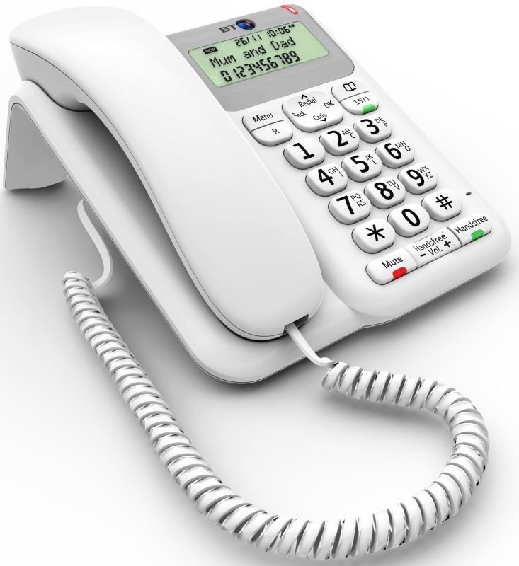 BT Decor 2200 Telephone WHITE - Timbermills