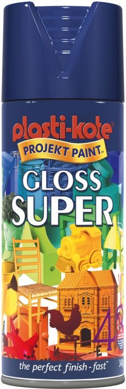 400ml Super Enamel Royal Blue Gloss Spray - Timbermills