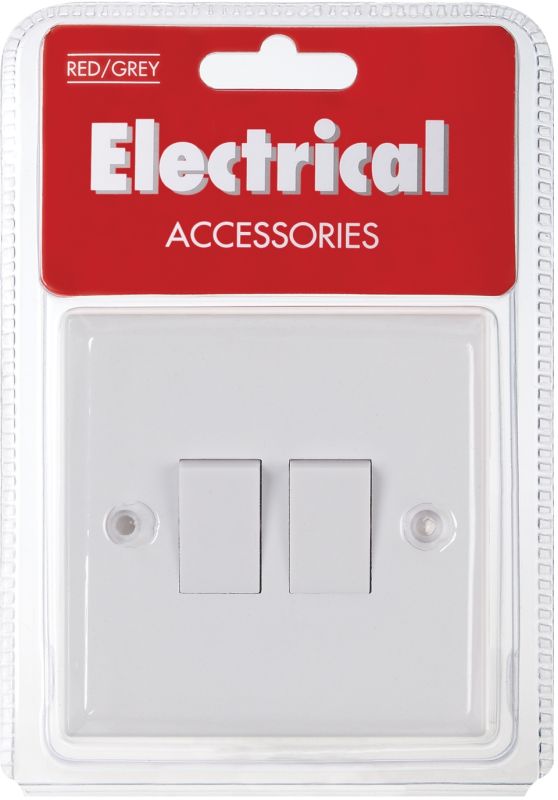 Wall Switch 2 GANG 2 WAY - Timbermills