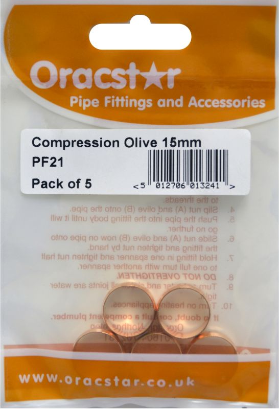 Compression Olives Pack of 5x15mm - Timbermills