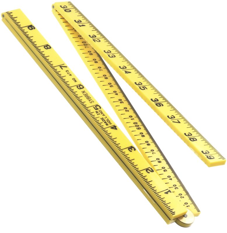 RST 1m Plastic Folding Rule - Timbermills