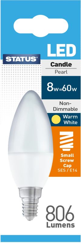 Candle Bulb 8/60w SES - Timbermills