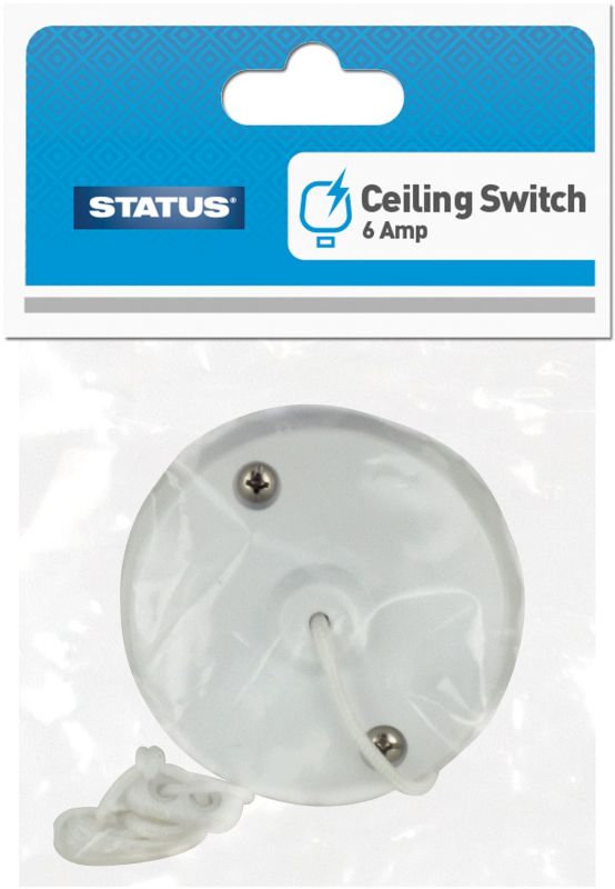 Ceiling Switch 6 Amp 2 Way - Timbermills