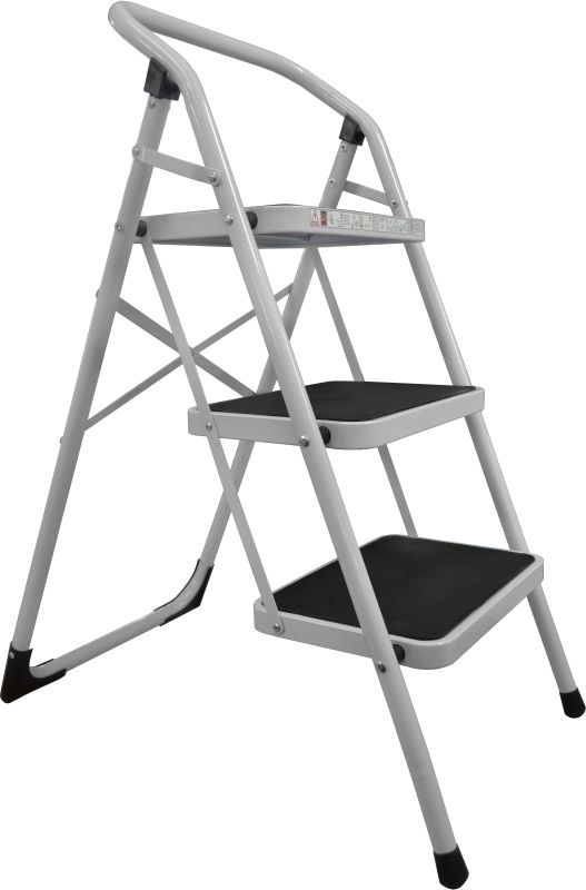 Fortress 3 Tread Step Stool White - Timbermills