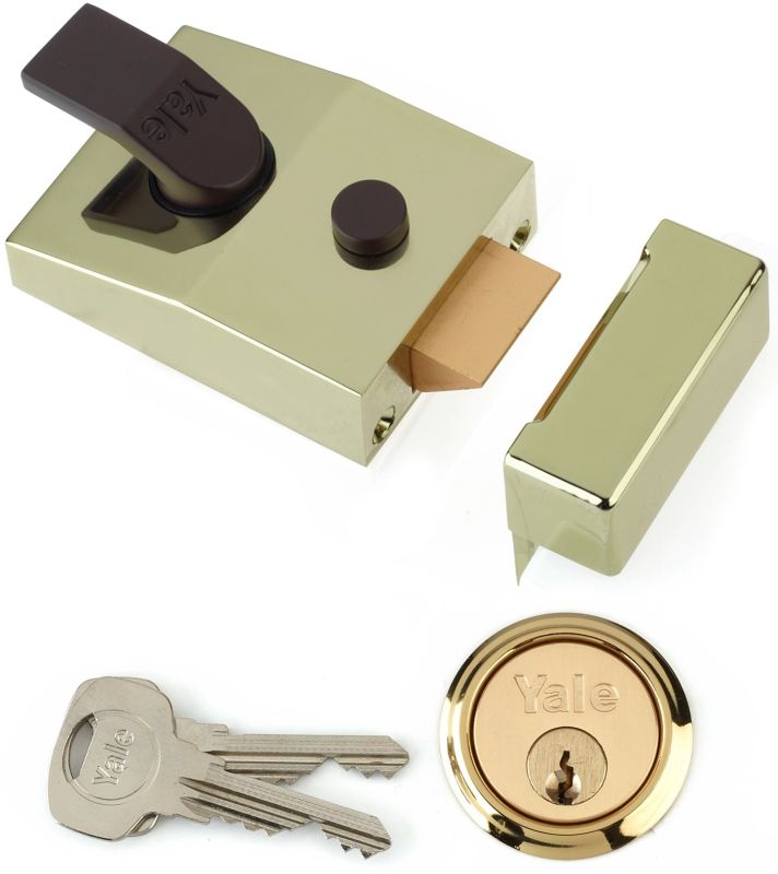 Yale P89 Night Latch Brass Cylinder - Timbermills
